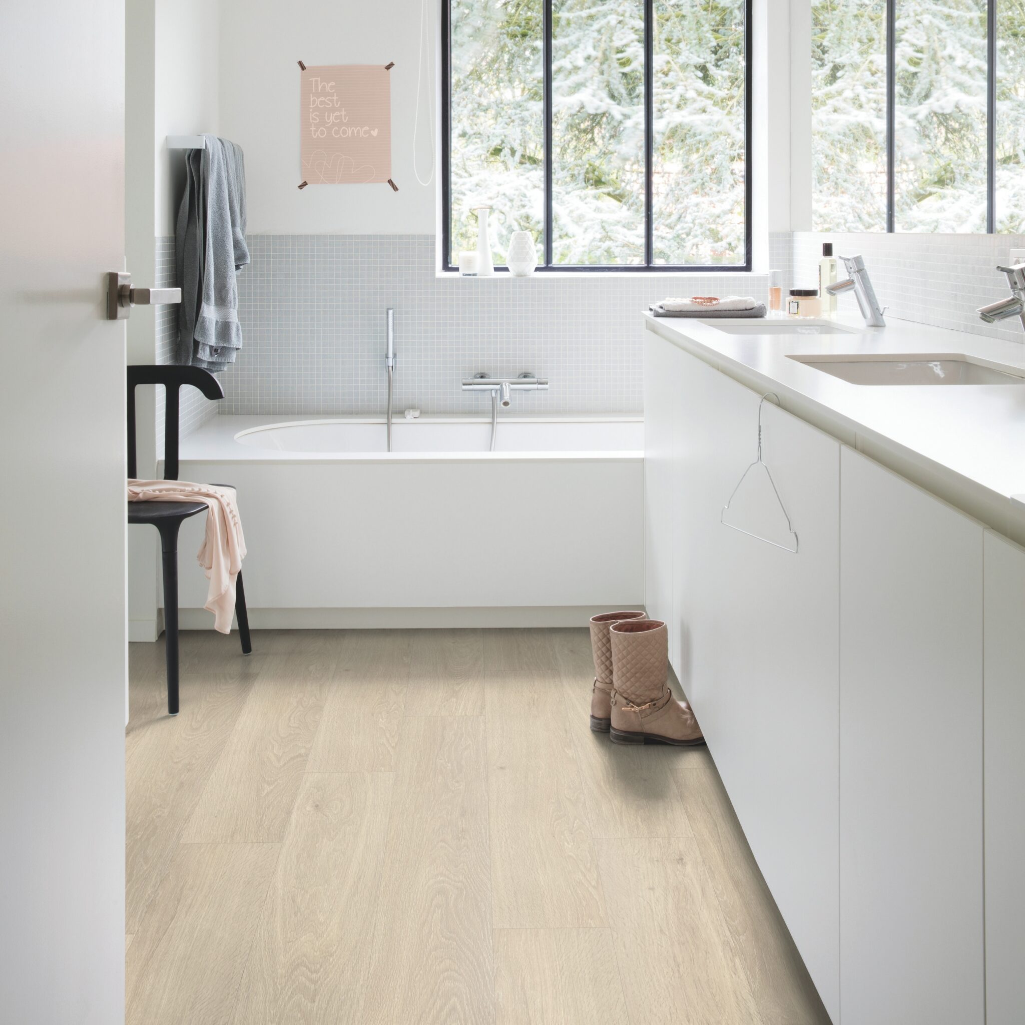 Quick-Step Alpha Bloom Sea Breeze Oak Beige AVMPU40080 Rigid Vinyl | Artisan Flooring