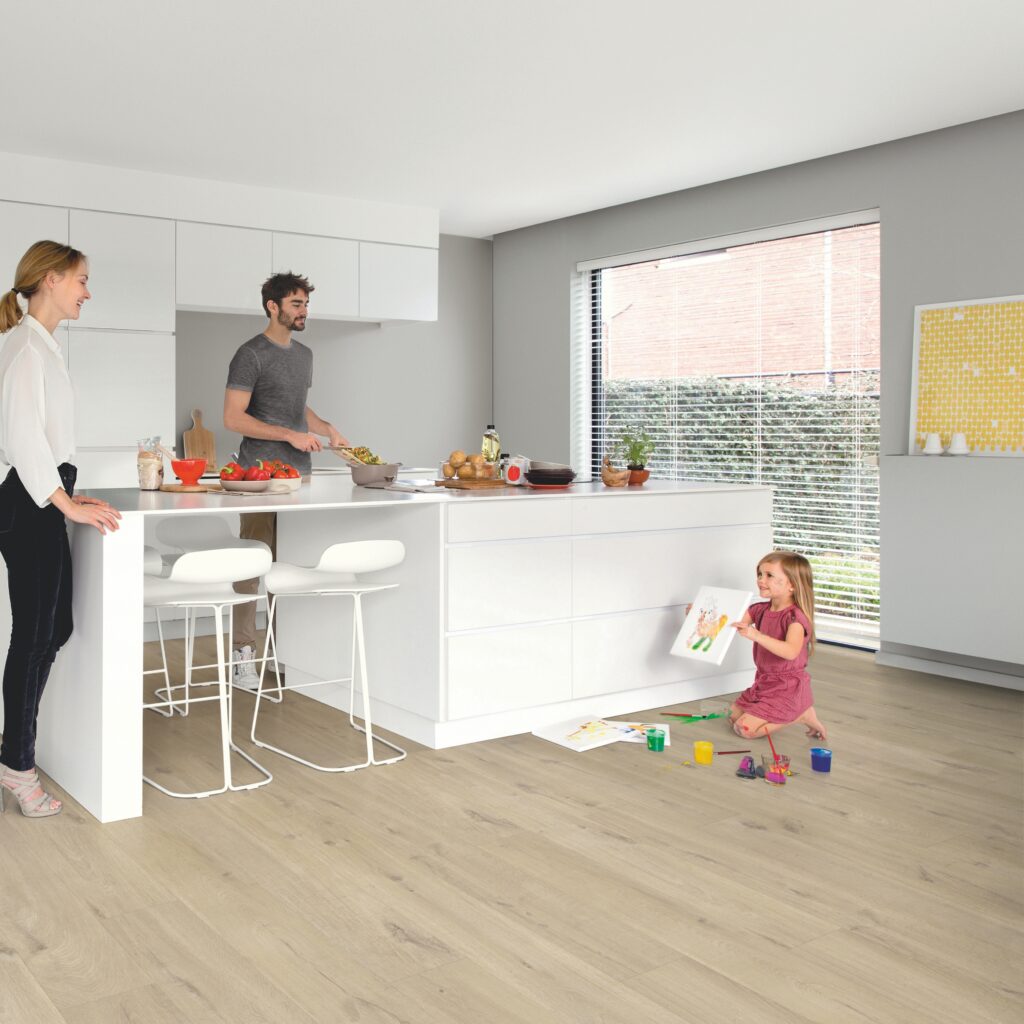 Quick-Step Alpha Bloom Cotton Oak Natural AVMPU40104 Rigid Vinyl | Artisan Flooring