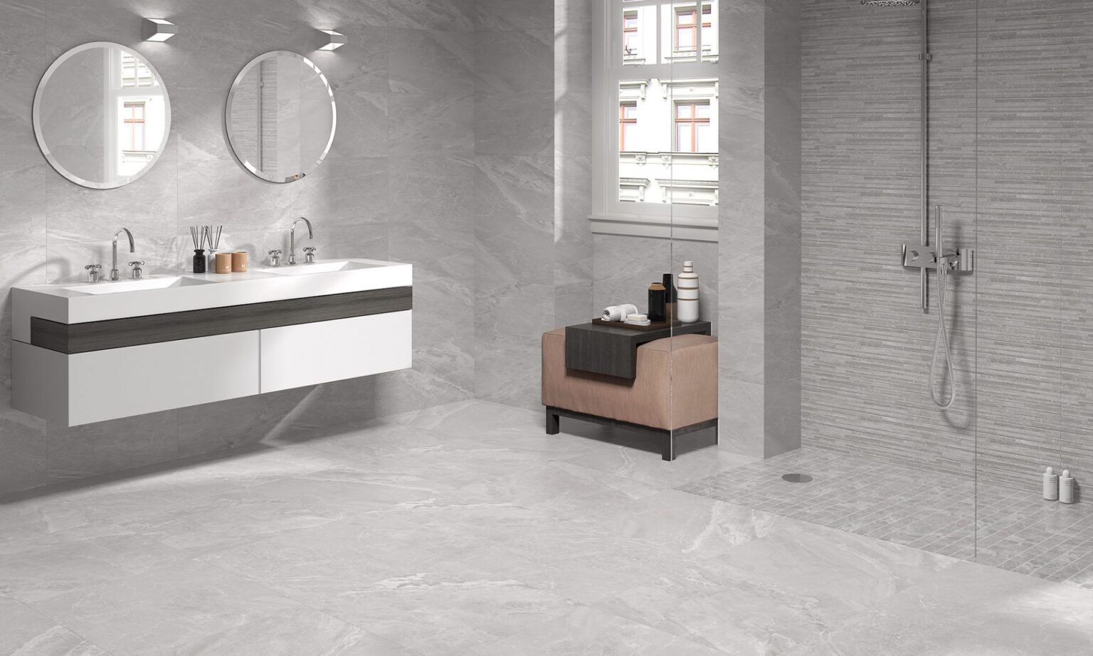 Alabama Gris Matt 600mm x 600mm Porcelain Floor Tiles | Artisan Flooring