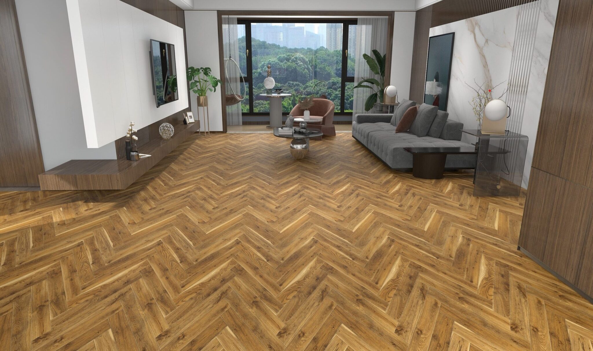 Aldana Oak Herringbone 12mm Laminate Flooring 600mm x 100 mm | Artisan Flooring