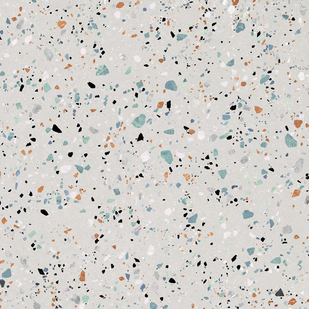 Gobi 60 x 60 Bianco Matt 600mm x 600mm Porcelain Terrazzo Tiles ...