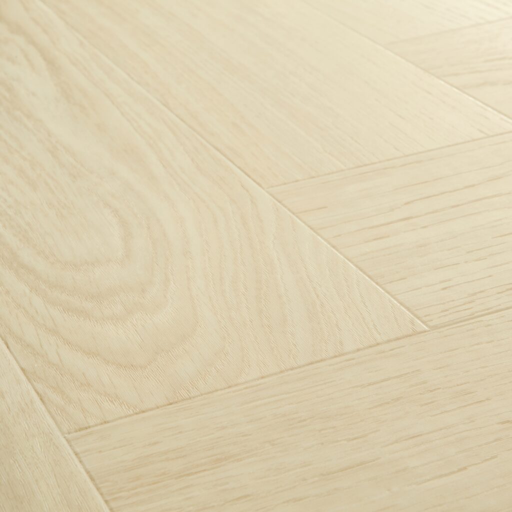 Quickstep Alpha Ciro Pure Oak Polar LVT Herringbone - AVHBU40361 | Artisan Flooring
