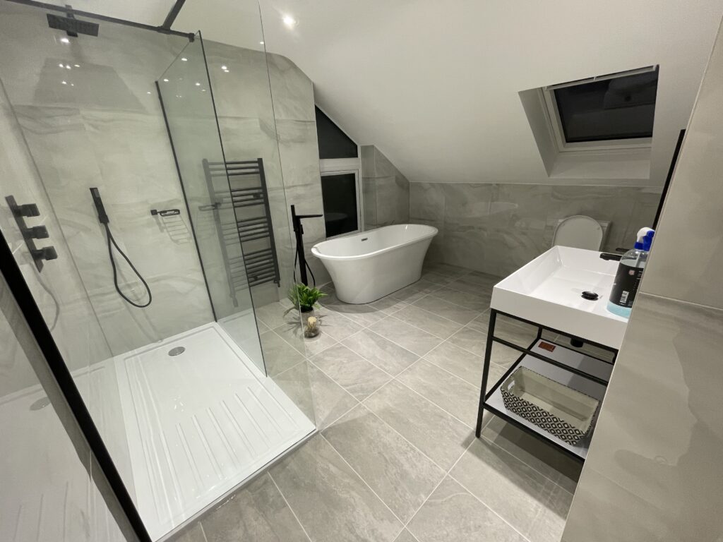 Delta Light Grey Matt White Porcelain Wall & Floor Tiles 600mm x 300mm ...