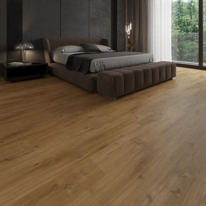 Nasa Stardust Brown Matt Luxury Vinyl Wood Effect Planks 122x23x0.55mm ...